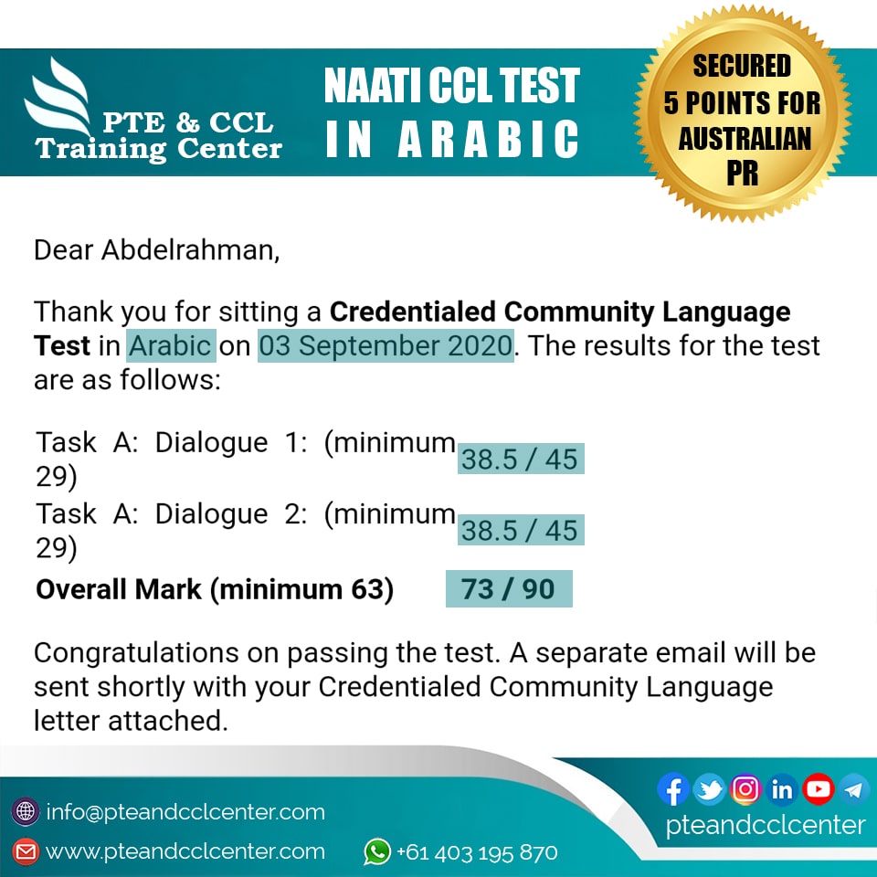 PTE & CCL Training Center - Home