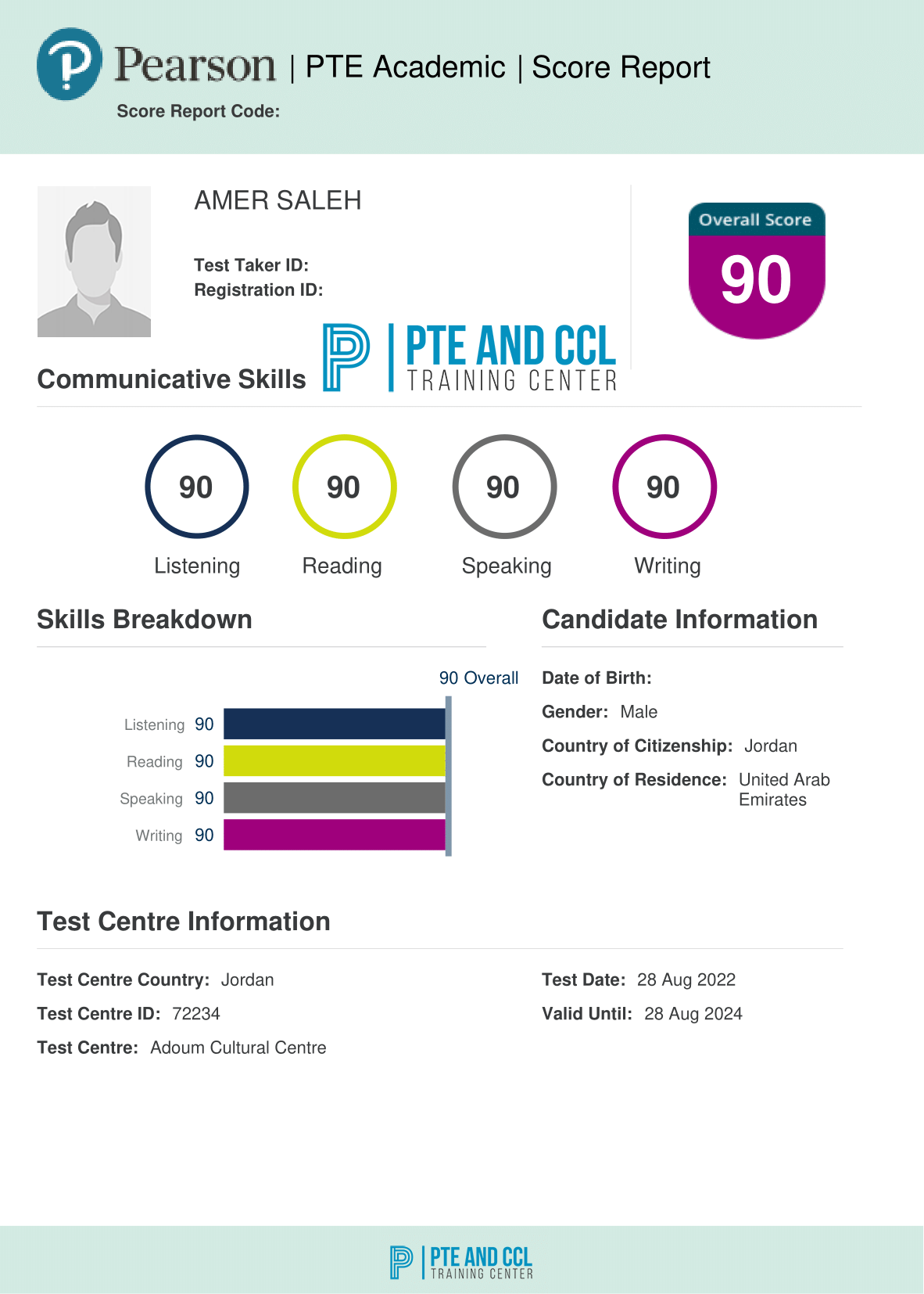 PTE & CCL Training Center - Home